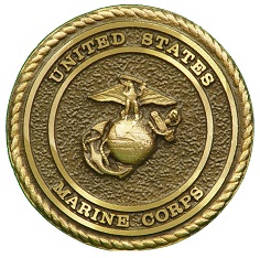 Marine Corps Bronze Cemetery Grave Marker